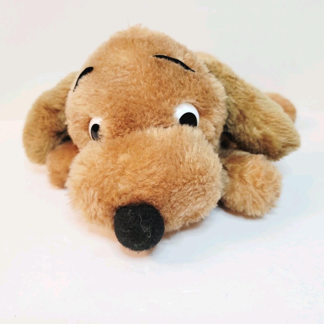 Vtg Dakin Drooper 12" Plush 1973 Tan Brown Dachshund Puppy Dog Stuffed ...