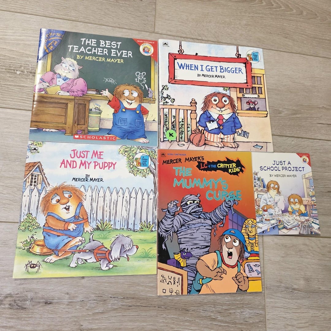 Mercer Mayer Little Critter Books: Teacher, Puppy, Mummy's Curse ...
