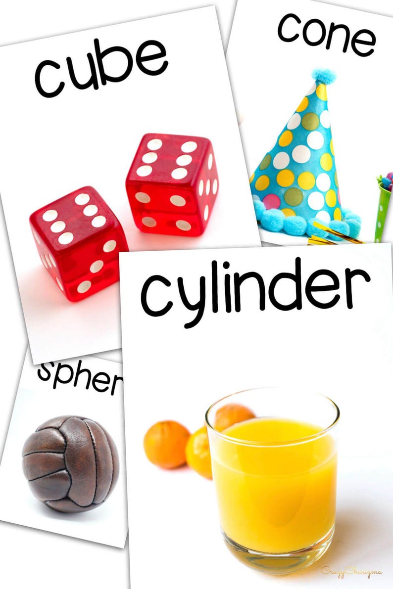 3d Shapes Posters for Classroom Kindergarten Preschool Shapes Posters ...