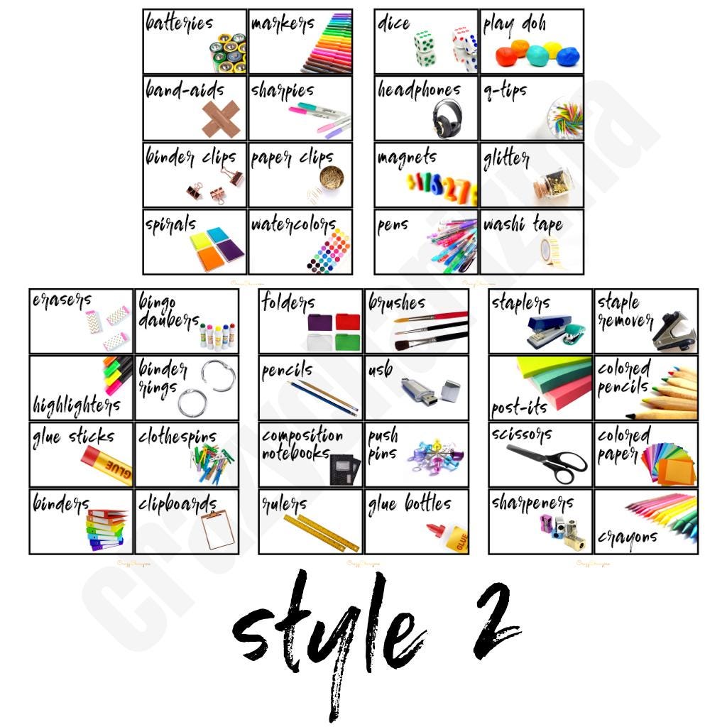 Supply Labels Classroom Printable Classroom Supply Labels Editable - Etsy