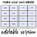Supply Labels Classroom Printable Classroom Supply Labels Editable - Etsy