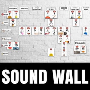 Sound Wall Science of Reading With Mouth Pictures Classroom Posters ...