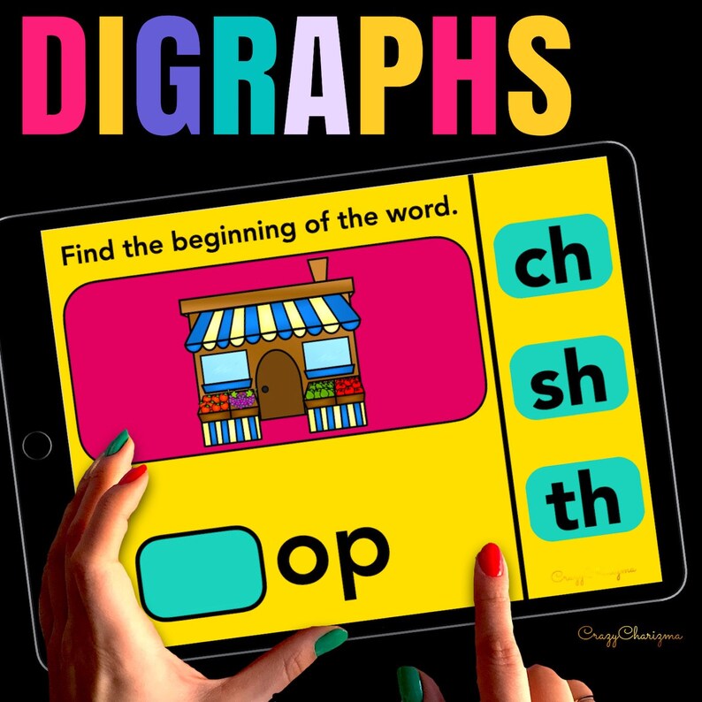 Digraphs Games Activities Consonant Digraphs Centers Phonics Games ...