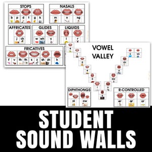 Sound Wall Science of Reading With Mouth Pictures Classroom Posters ...