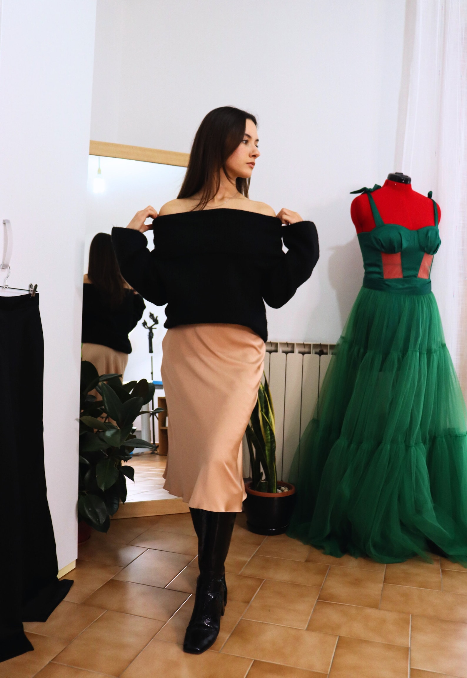 Easy Midi Bias Satin Skirt US 0-22, Beginner Friendly Bias Skirt Pdf ...