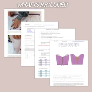 Deep V Neckline Corset Sewing Pattern, Plunge Neckline Corset Pattern ...