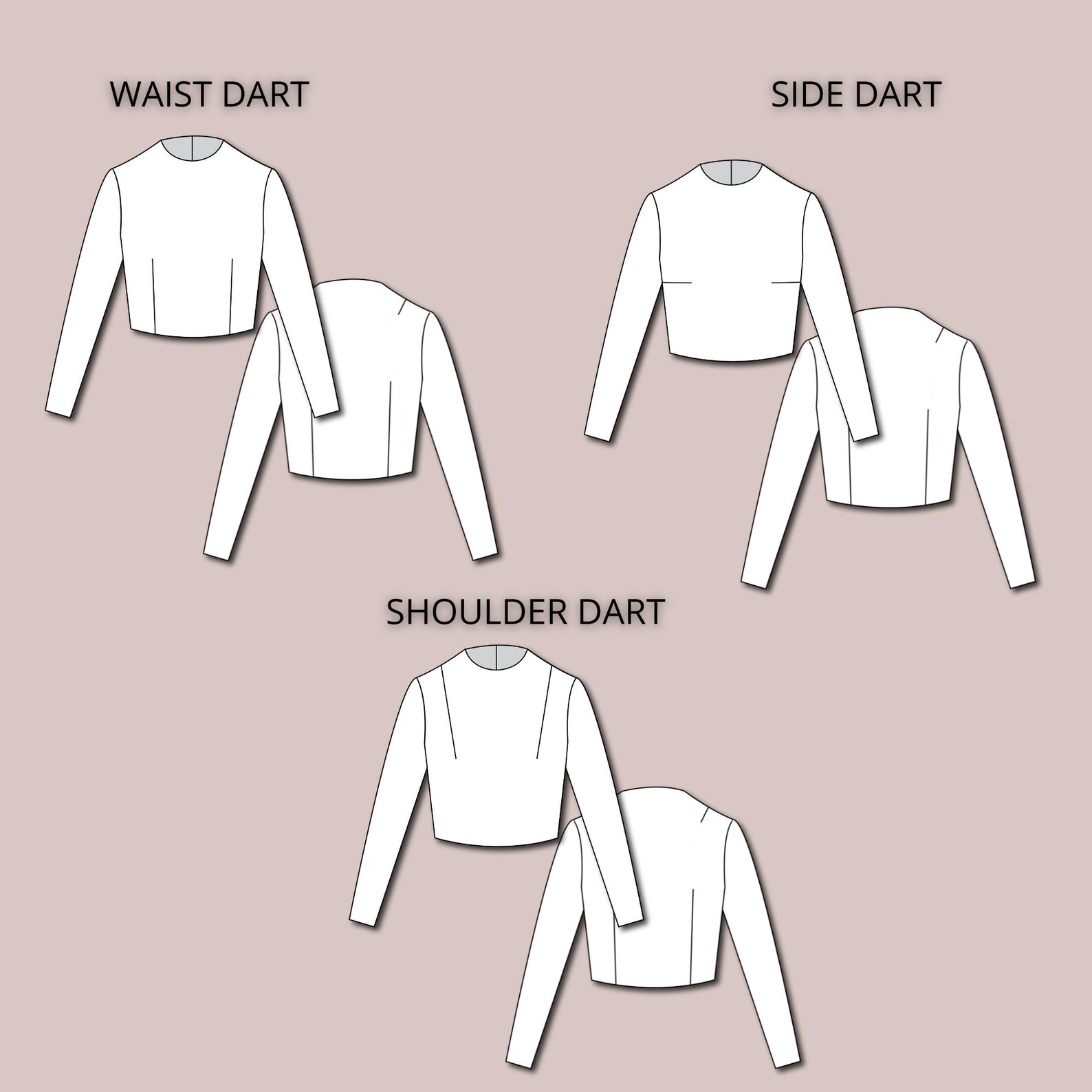 Basic Bodice Block Sloper and Sleeve Pdf Sewing Pattern, Basic Bodice ...