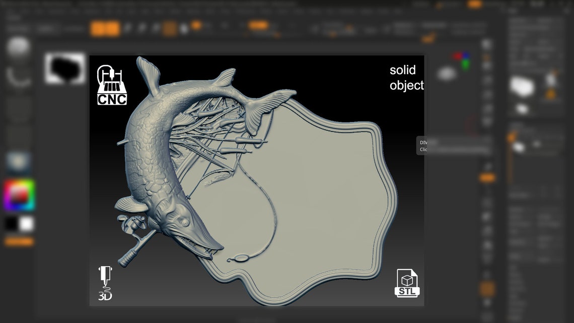 Tea Tray Barracuda Pattern,file Stl, 3D Model for CNC and 3d Printer - Etsy