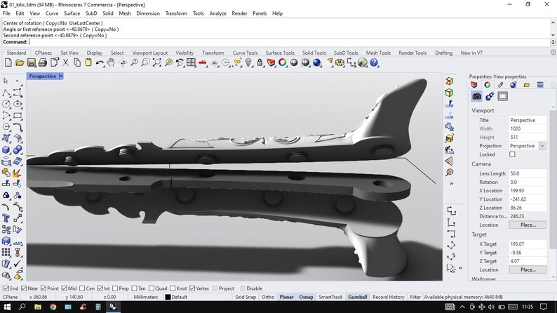 3d Sword File Stl 3D Model for CNC and 3d Printer - Etsy