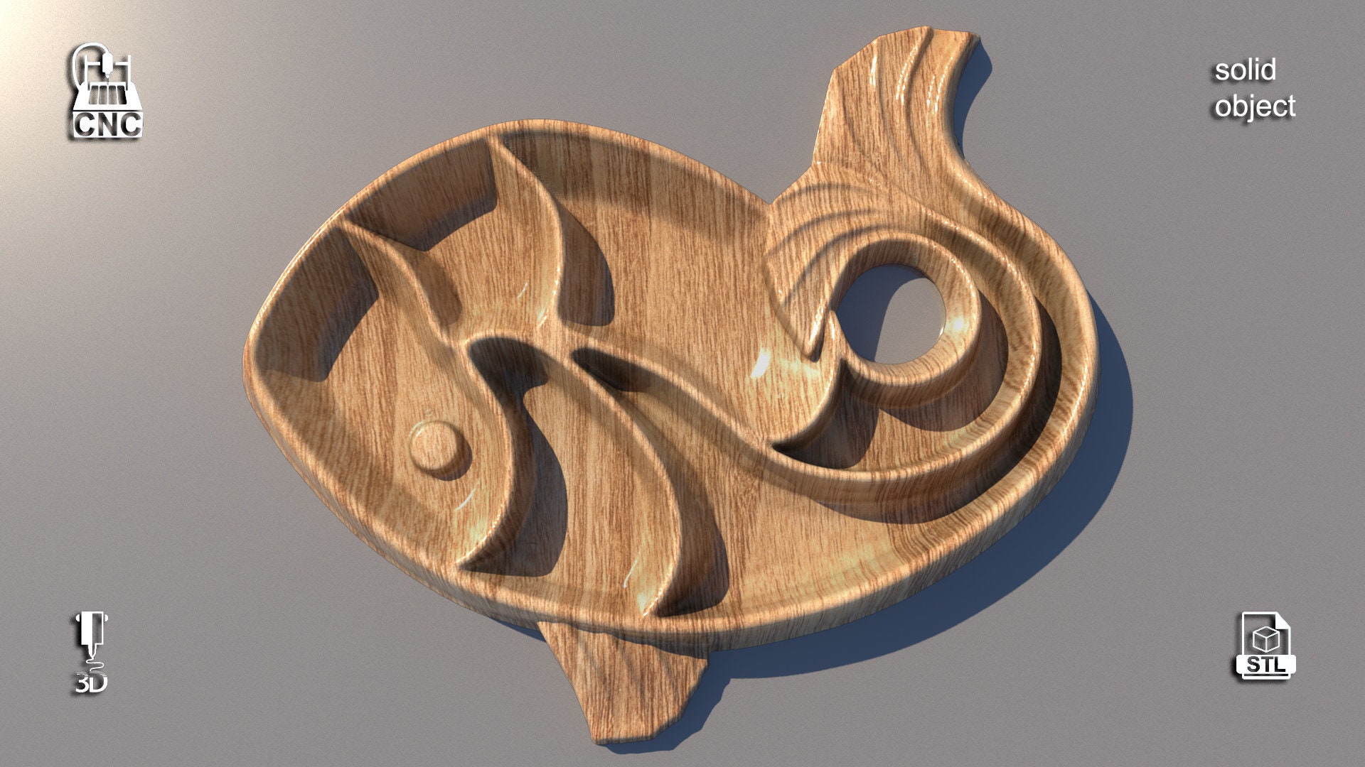 Fish Tray,file Stl, 3D Model for CNC and 3d Printer - Etsy