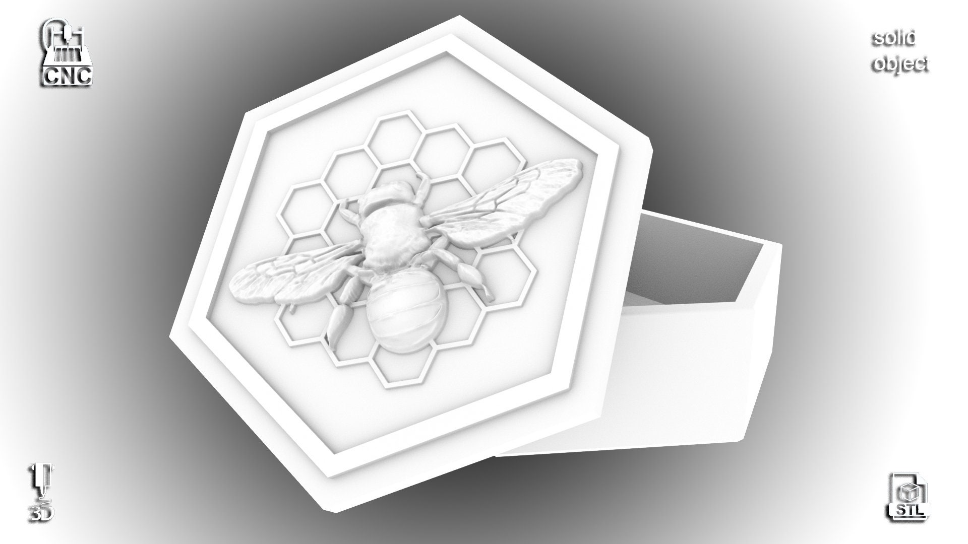 Jewelry Box,bee Pattern,stl File, 3D Model for CNC and 3d Printer - Etsy