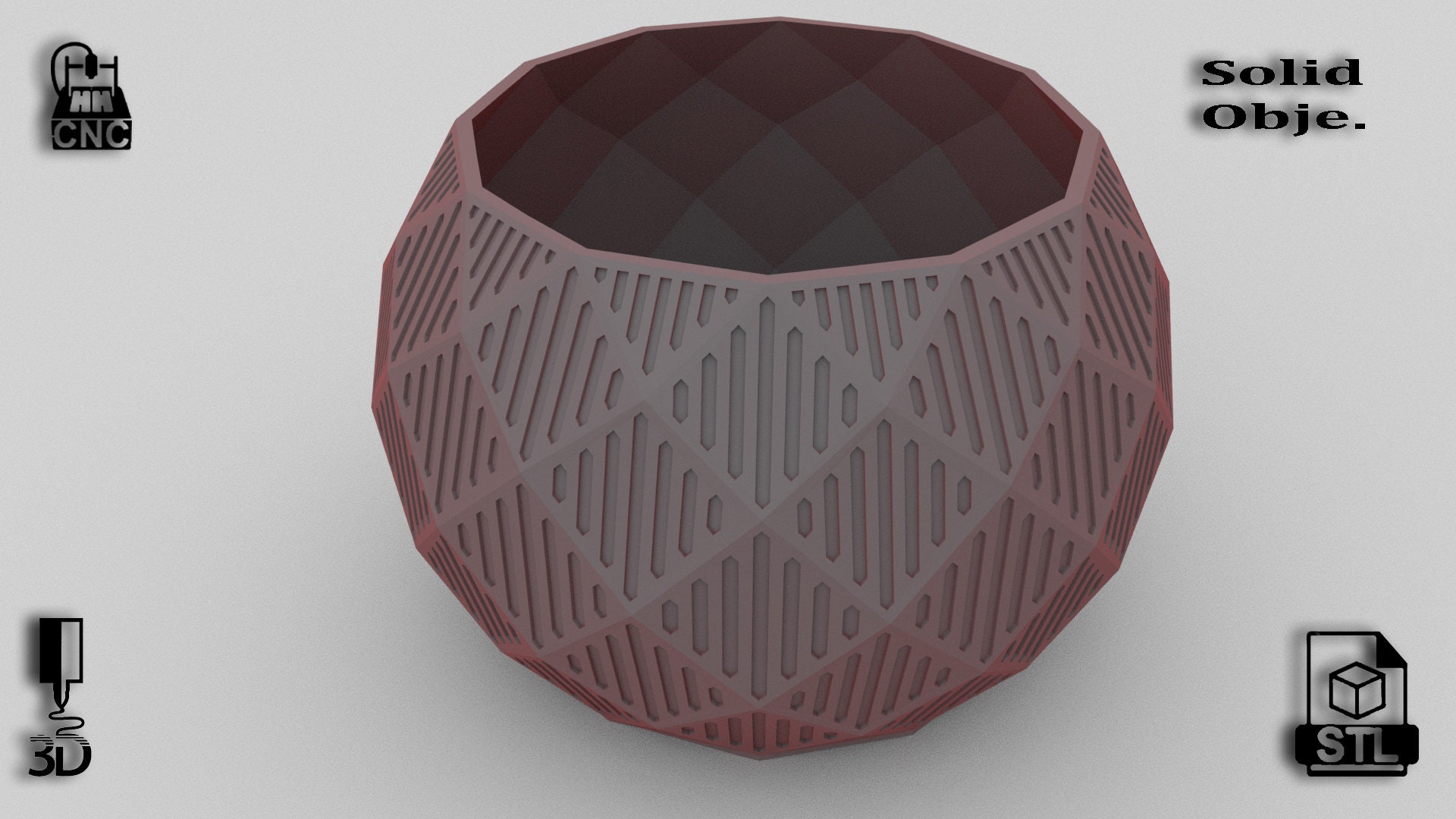 Pot Losical ,planter,pot,file Stl, 3D Model for CNC and 3d Printer - Etsy