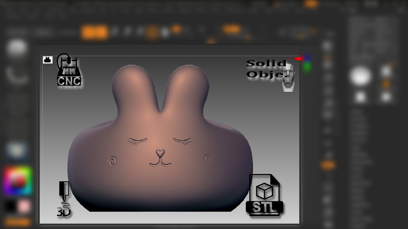 Rabbit ,planter,pot,file Stl, 3D Model for CNC and 3d Printer - Etsy