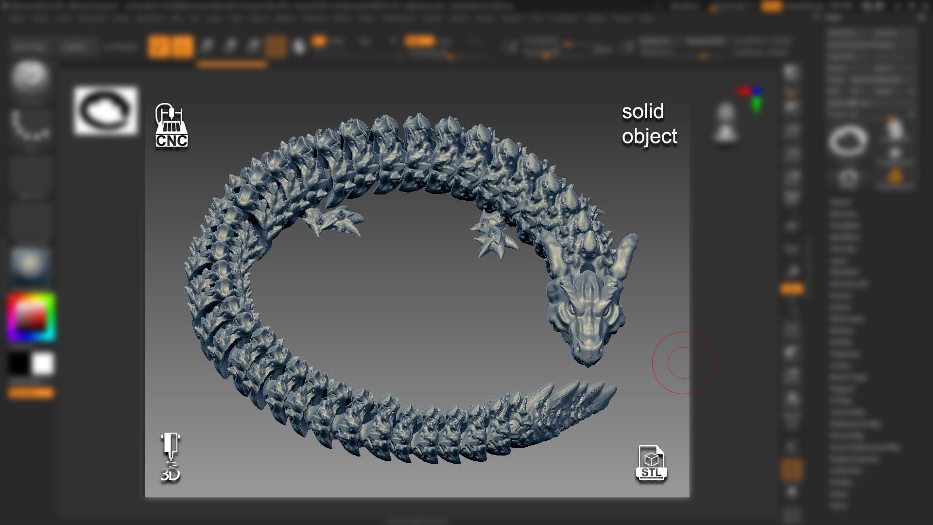 Flexible Dragon Digital .toy Flexi Print STL File for 3dprinting ...