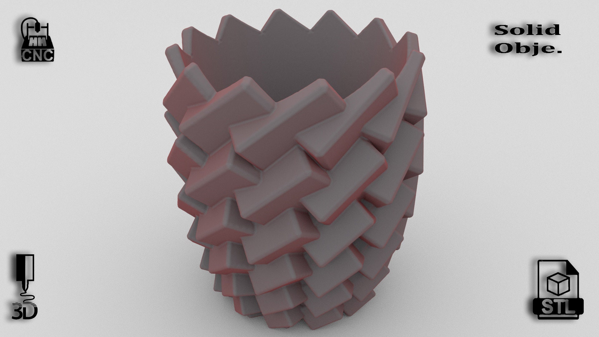 Cubey ,planter,pot,file Stl, 3D Model for CNC and 3d Printer - Etsy