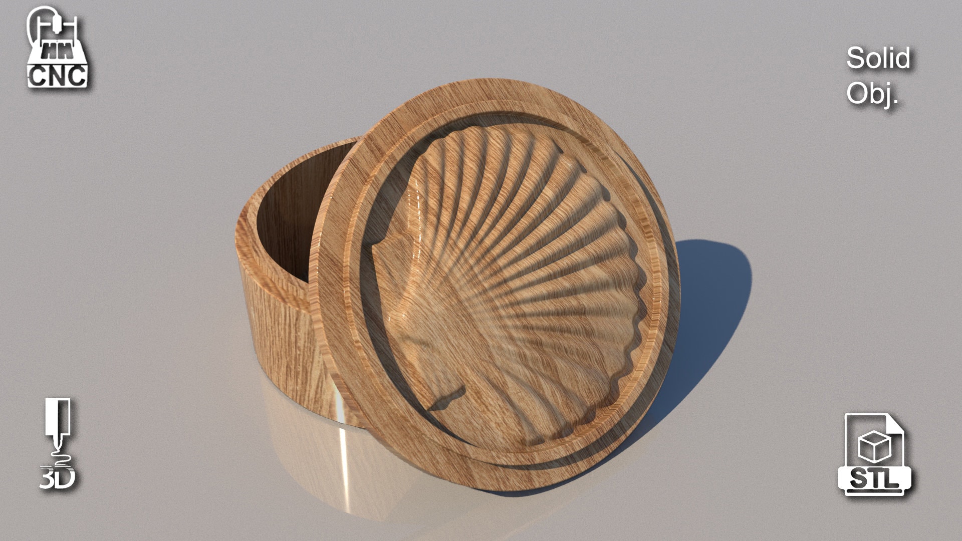 Jewelry Box,shell Pattern,file Stl, 3D Model for CNC and 3d Printer - Etsy