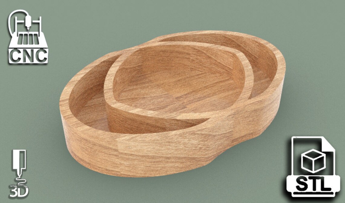 Tray 3D STL Model for CNC 3d Stl Model for 3dprinter - Etsy