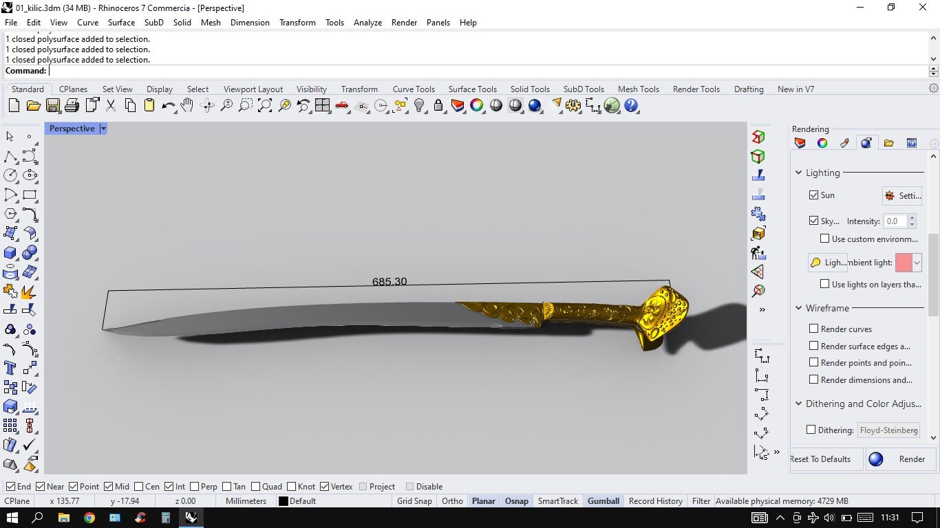 3d Sword, File Stl, 3D Model for CNC and 3d Printer - Etsy