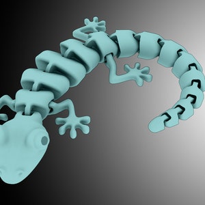 Flexible Lizard Digital .toy Flexi Print STL File for 3dprinting ...