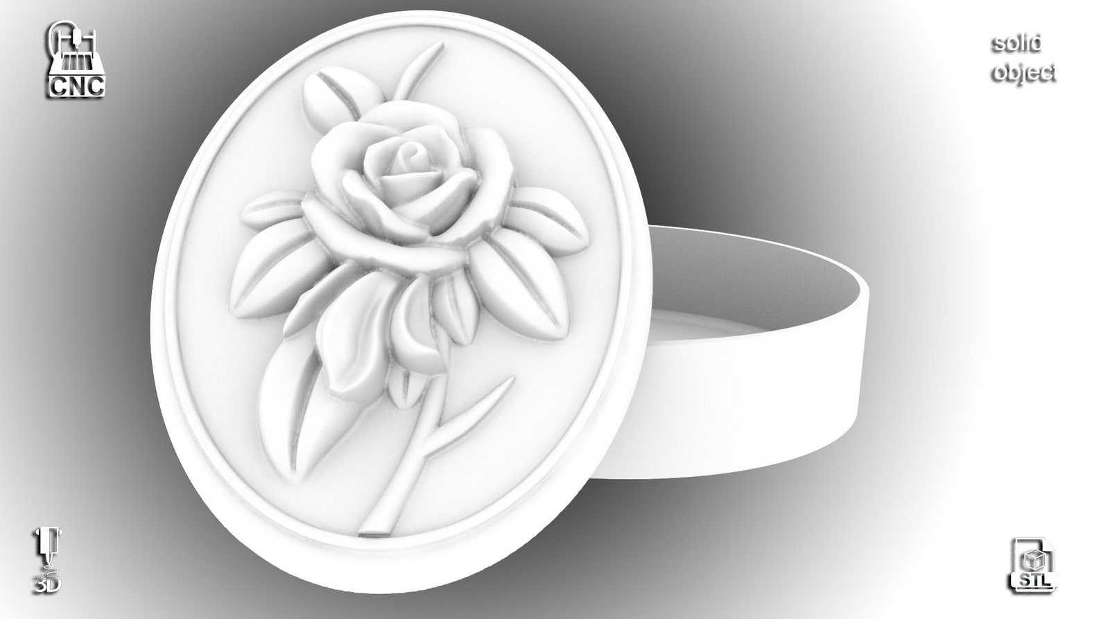 Jewelry Box,rose Pattern,stl File, 3D Model for CNC and 3d Print - Etsy