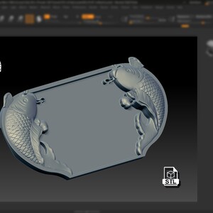 Tea Tray Fish Pattern,file Stl, 3D Model for CNC and 3d Printer - Etsy
