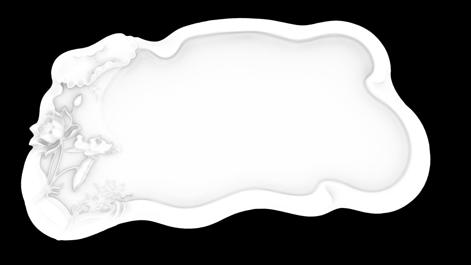 Tea Tray Lotus Pattern,file Stl, 3D Model for CNC and 3d Printer - Etsy