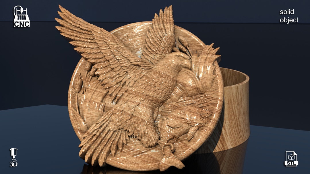 Jewelry Box,_hawk Souvenir Pattern,stl File, 3D Model for CNC and 3d ...