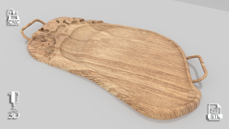 Tea Tray Baroque,file Stl, 3D Model for CNC and 3d Printer - Etsy