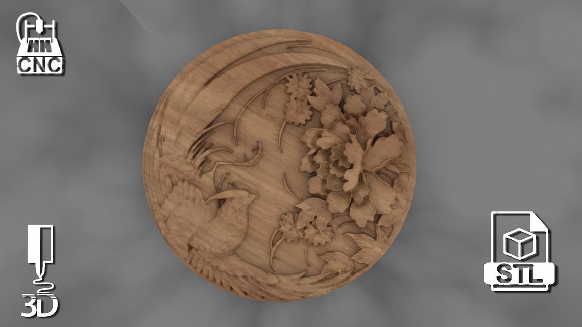 Decorative Plaque - 3D STL Files for CNC - Etsy