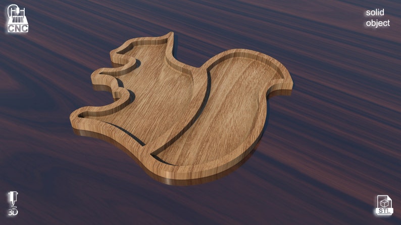 Woode Tray file Stl 3D Model for CNC and 3d Printer - Etsy Israel