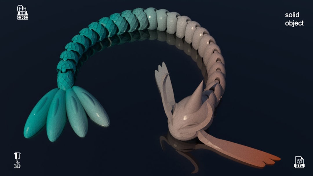 Flexible Lizard Digital .toy Flexi Print STL File for 3dprinting ...