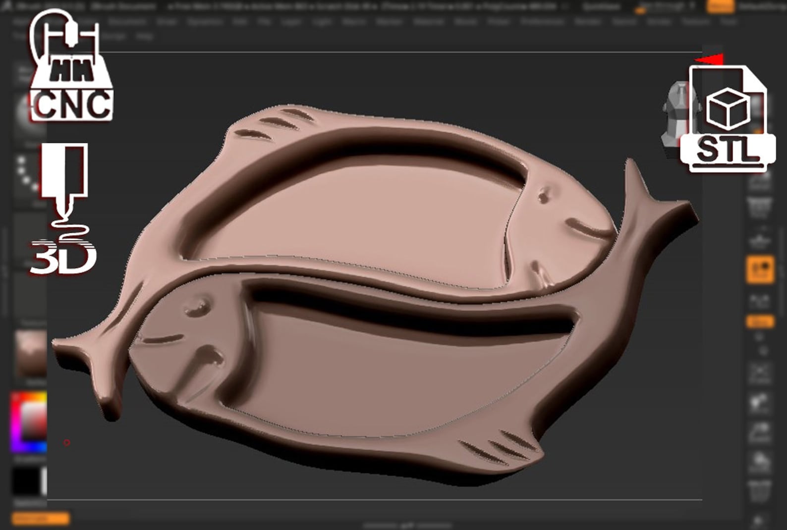 Fish Tray , 3D STL Model for CNC 3d Stl Model for 3dprinter - Etsy