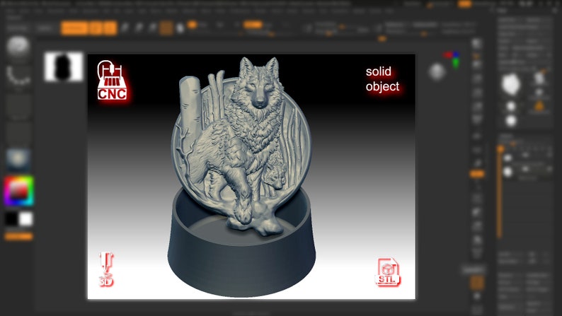 Wolves Wolf Souvenir Pattern,animal Pattern,3d Print Files Pattern,file ...
