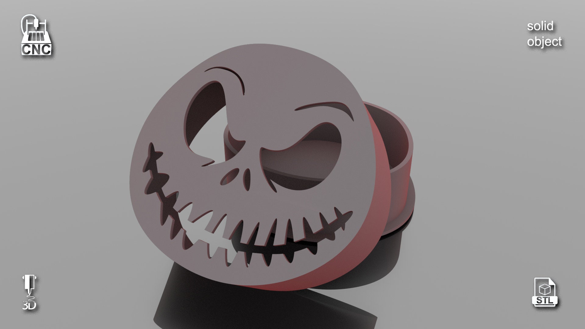 Jewelry Box,jack Skellington Box,stl File, 3D Model for CNC and 3d ...