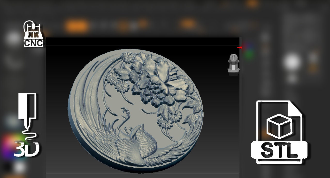 Decorative Plaque - 3D STL Files for CNC - Etsy