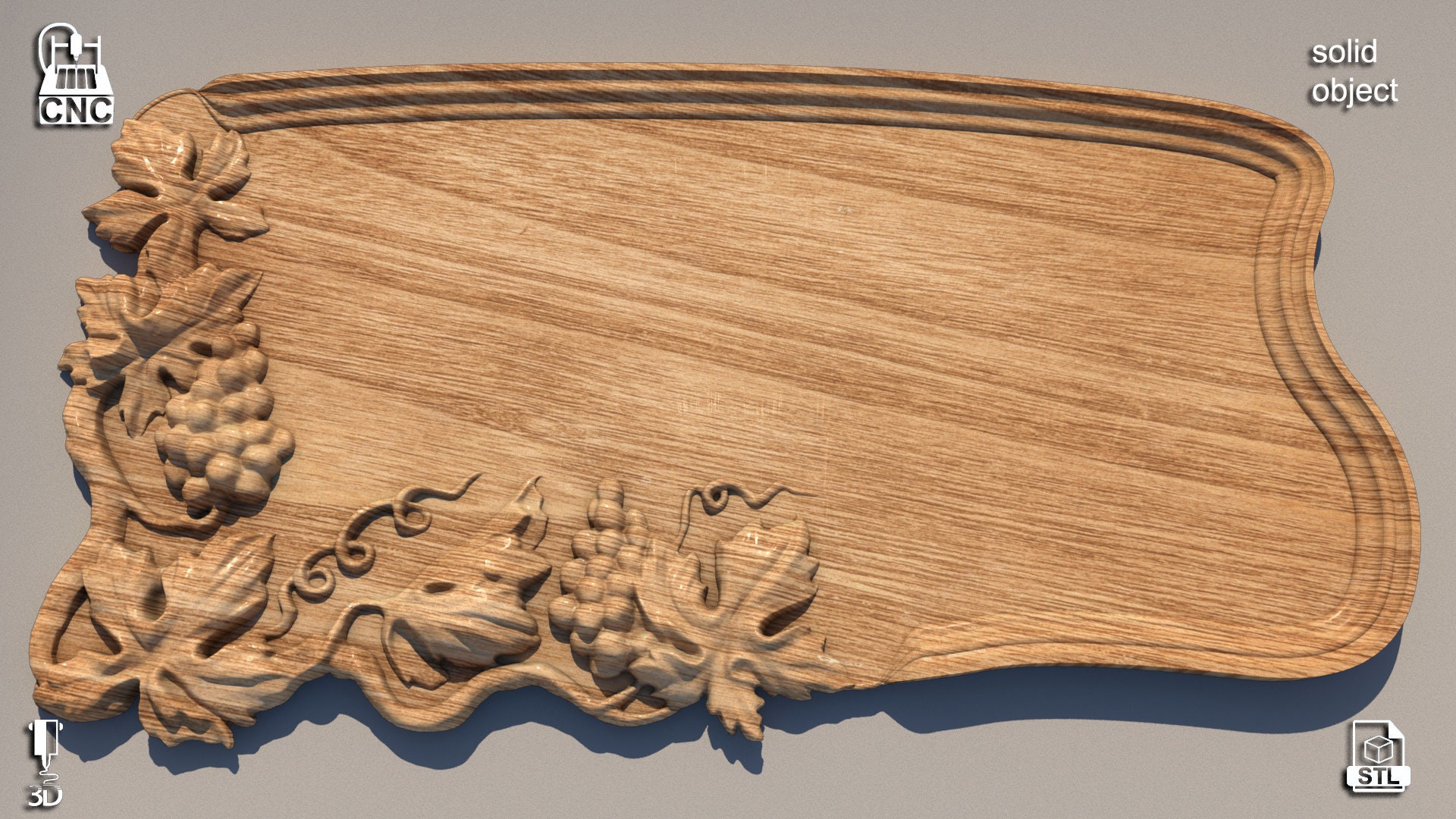 Vine Pattern Tray,file Stl, 3D Model for CNC and 3d Printer - Etsy