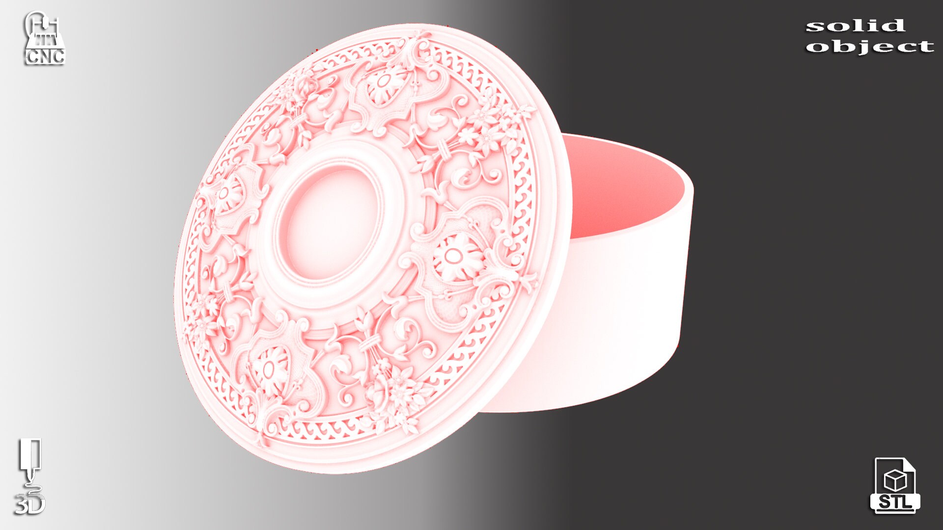 Jewelry Box 19th Century Baroque Acantuhus Style ,file Stl, 3D Model ...