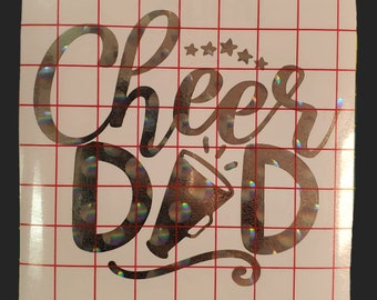 Cheer Dad Vinyl Decal Sticker Cheerleading Squad Sports School - Etsy