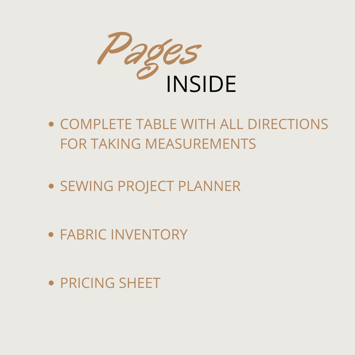 Printable Sewing Planner, PRINTABLE Women's Body Measurement Sheet ...