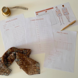 PRINTABLE Men's Body Measurement Sheet, Sewing Measurement Sheet, Body ...