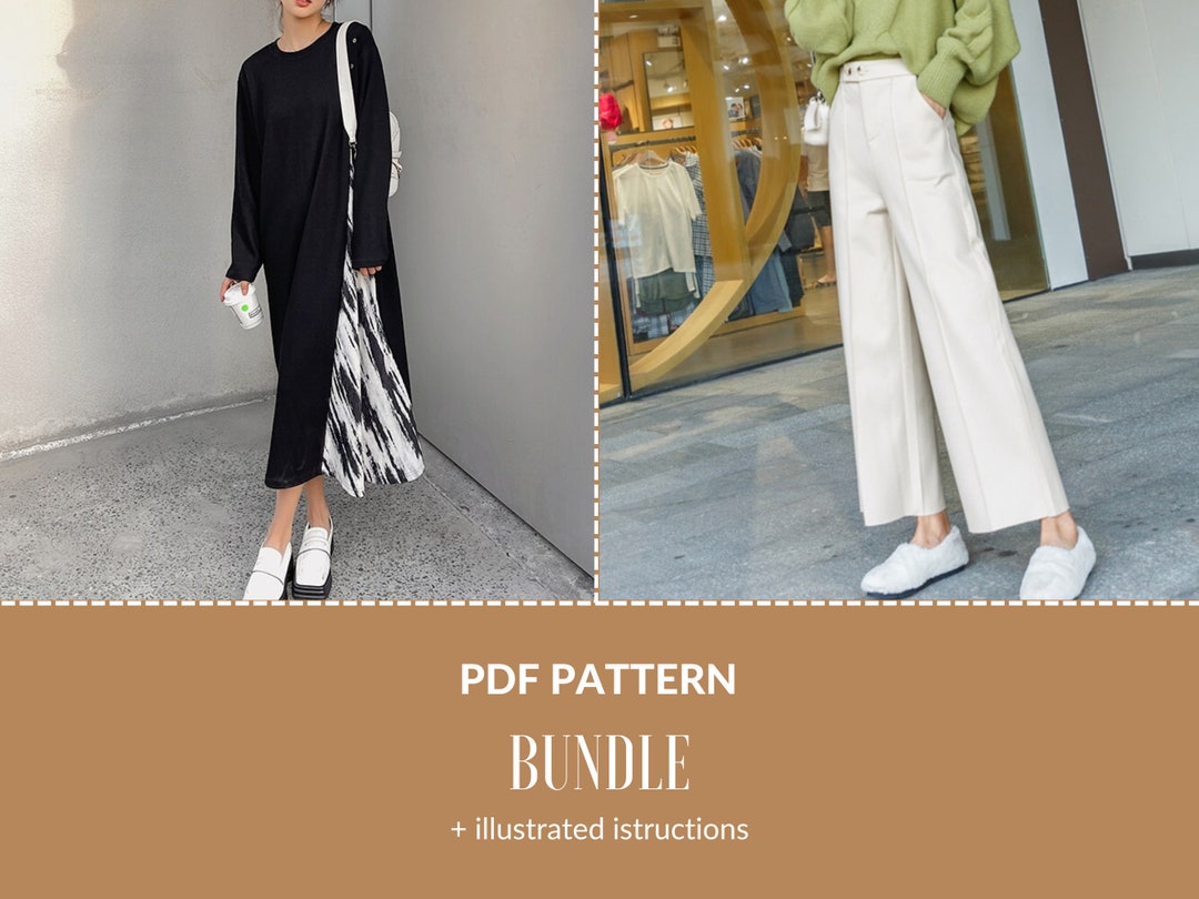 Bundle Sewing Patterns PDF, Instant Download, Women Pattern, PDF ...