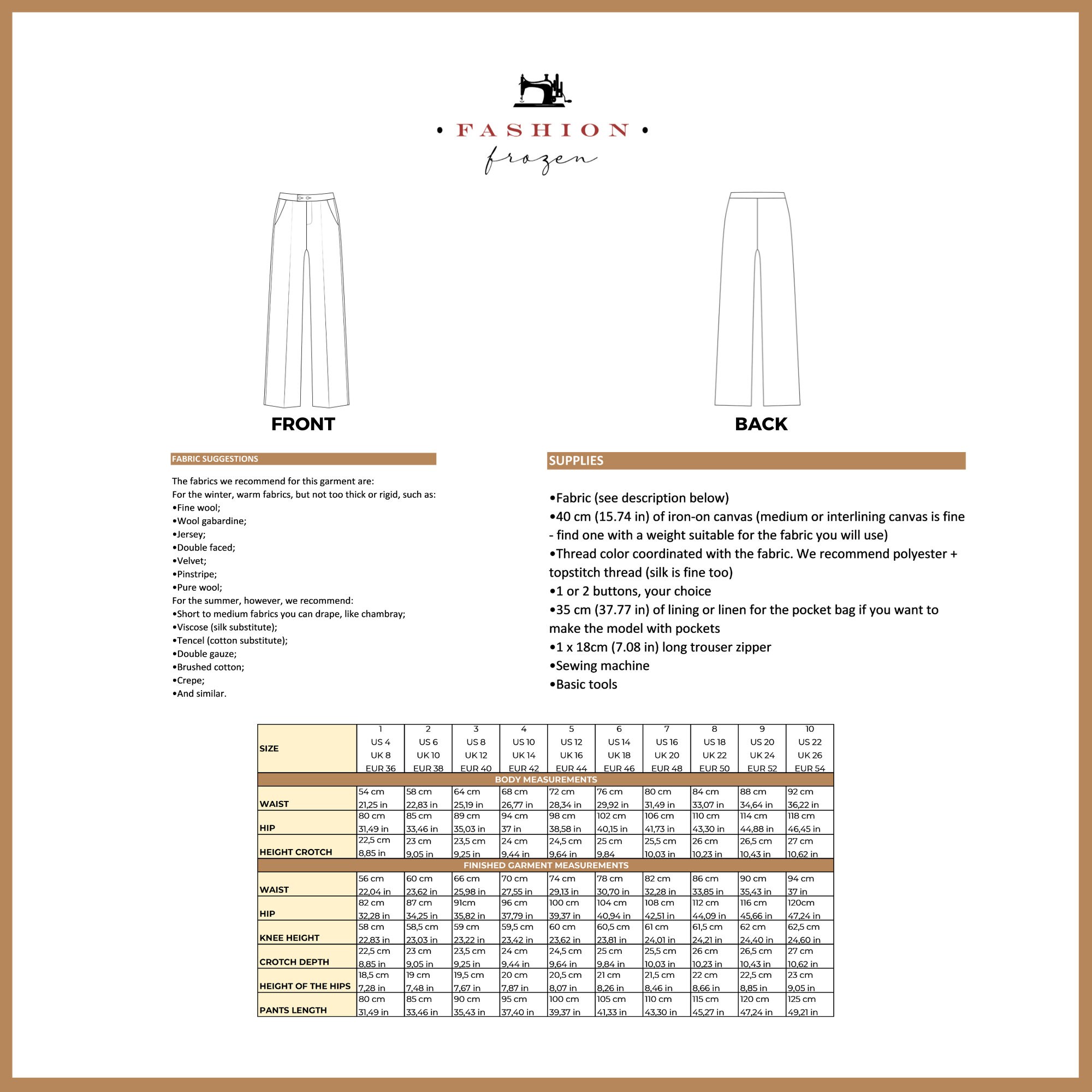 Palazzo Pant Pattern Sewing Patterns for Women Pdf Pattern - Etsy