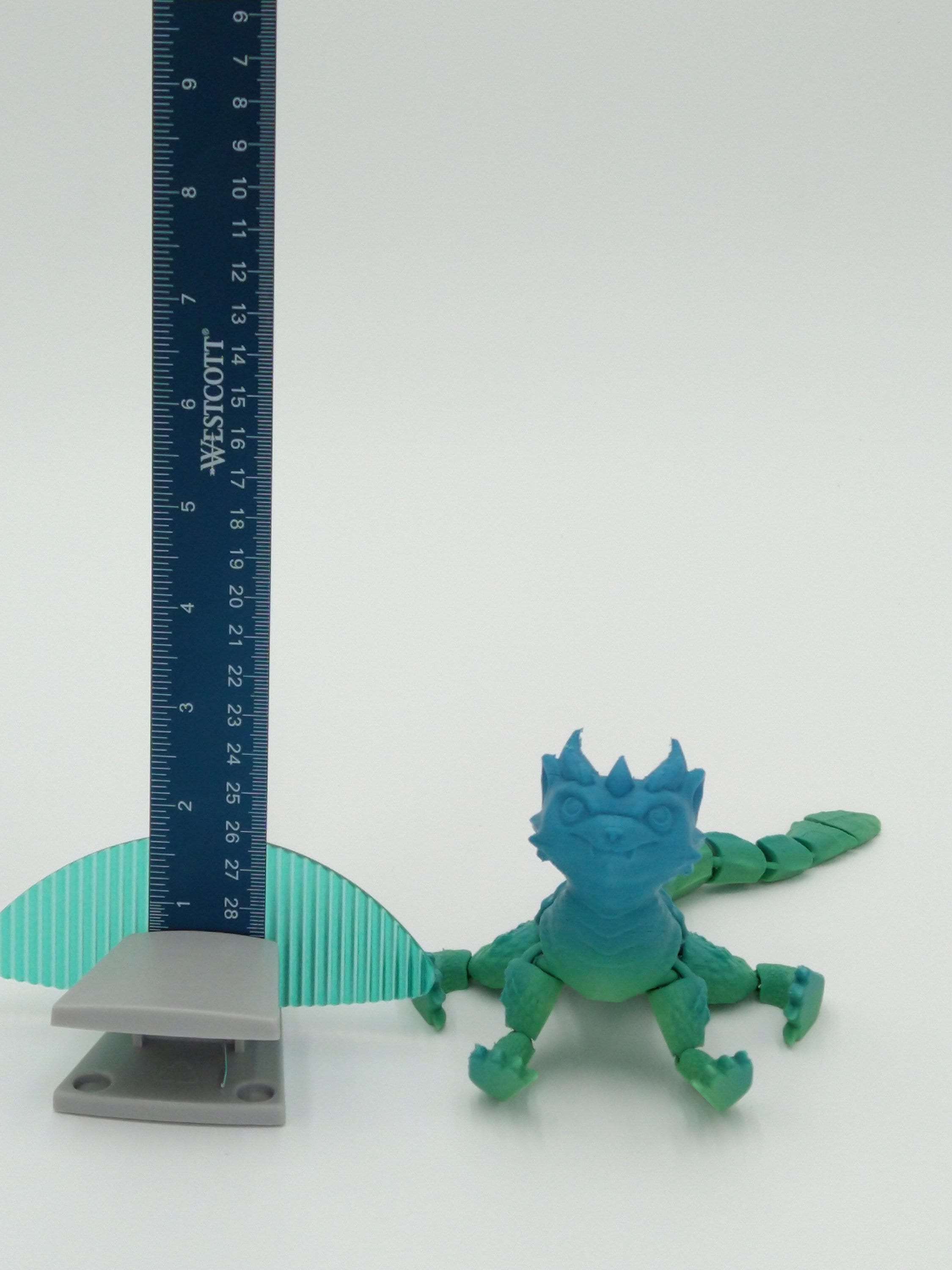 Articulated Cute Dragon Rainbow Colors PLA 7" 3D Printed Figure - Etsy