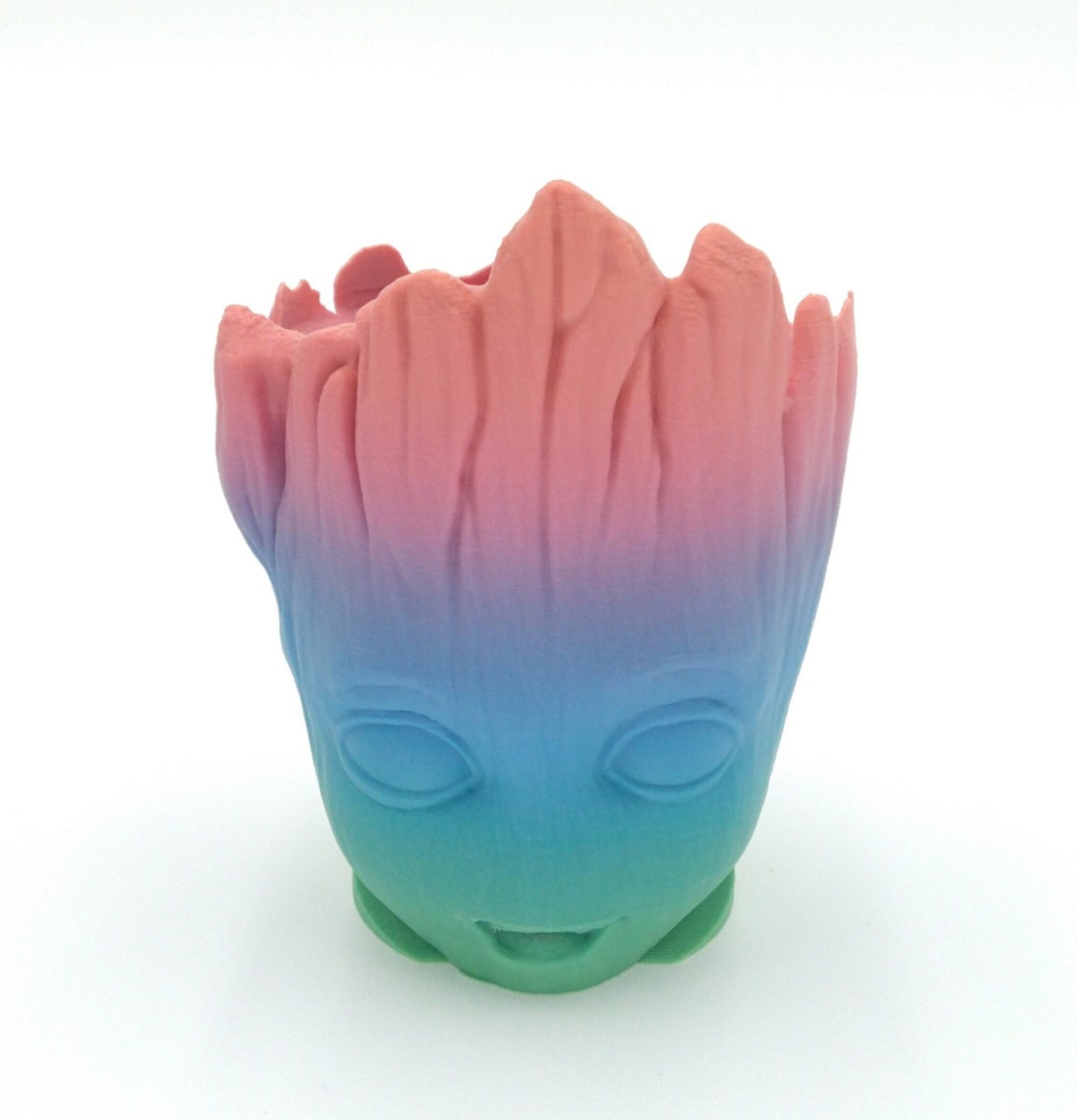 GROOT HEAD Planter Rainbow 4" 3D Printed - Etsy