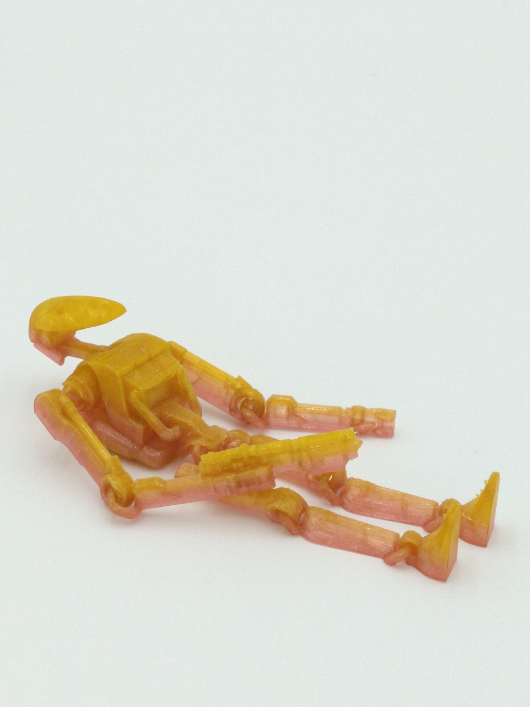 Articulated SQUISHY Battle Droid W/backpack Rainbow 6" 3D Printed ...