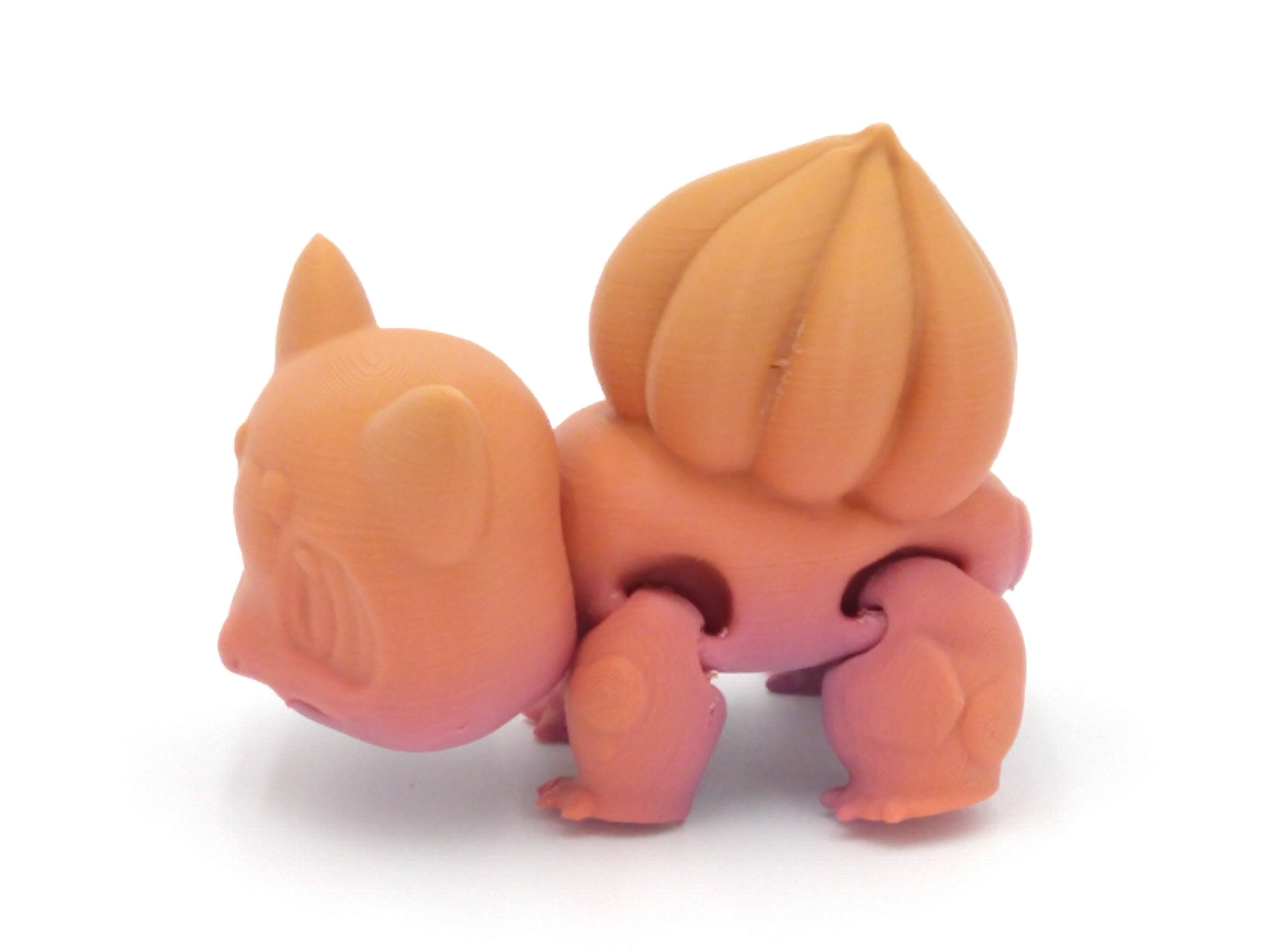 BULBASAUR POKEMON Figure Articulated Flexi Rainbow Colors 4" 3D Printed ...