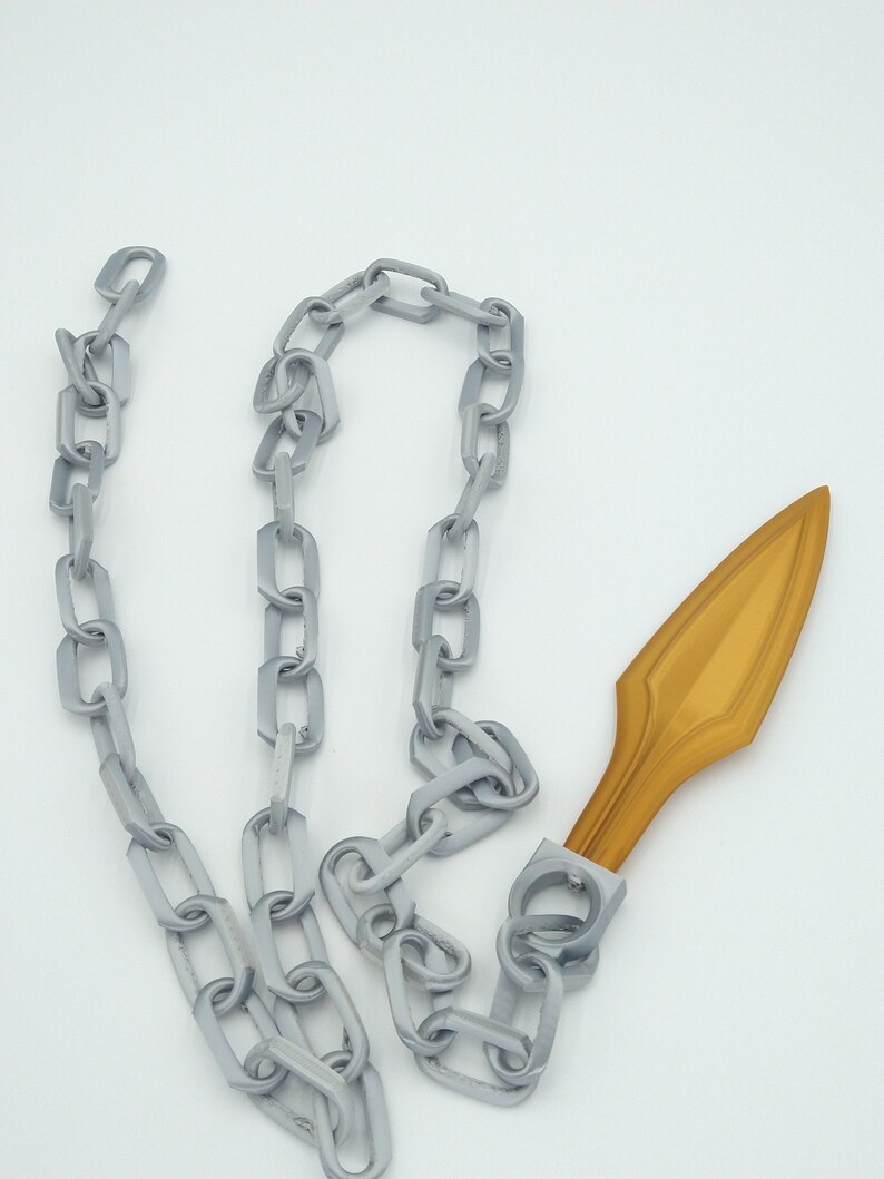 Mortal Kombat Scorpion Kunai With Chains 60" Silver & Gold Multicolor ...