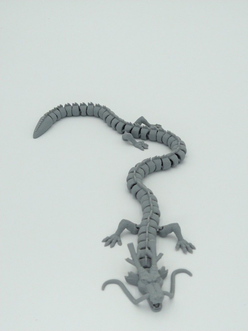 SHENRON DRAGON From DBZ Articulated Flexi Figure 3D Printed Gray 16" - Etsy