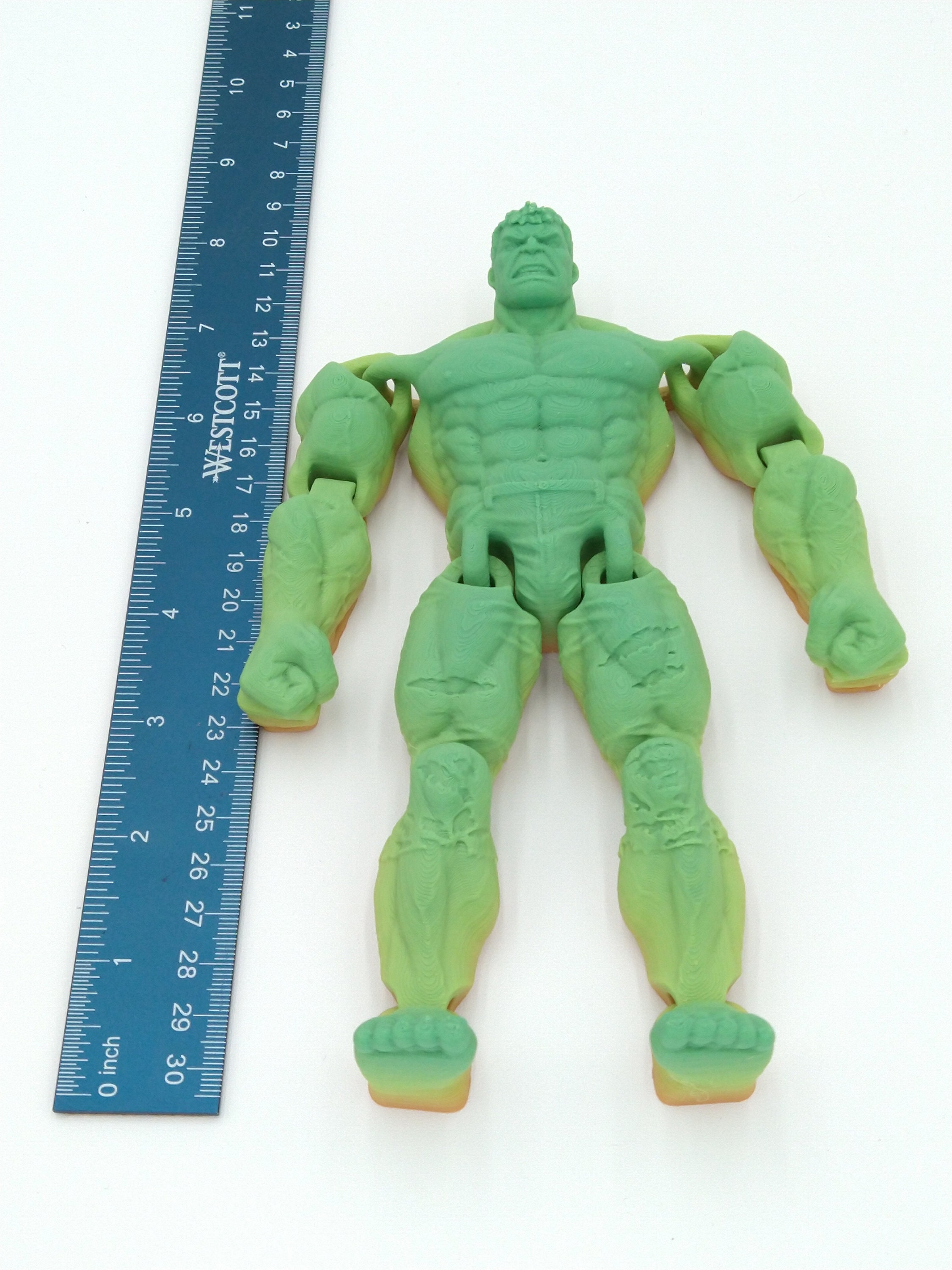 HULK Figure Articulated Flexi Rainbow Colors 7.5" 3D Printed Figure - Etsy