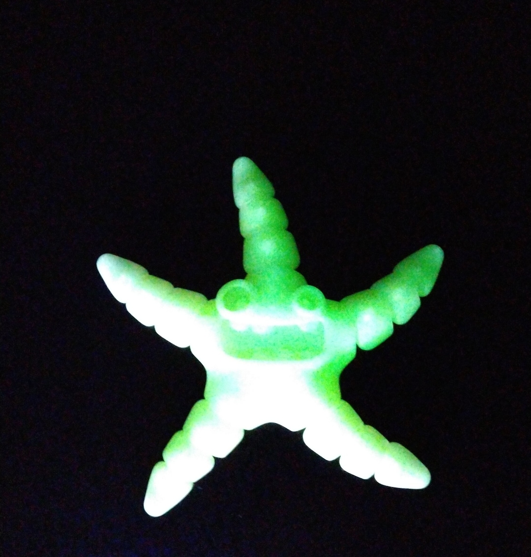 Goofy Starfish Flexi Articulated Figure Glow in Dark 5" 3D Printed ...